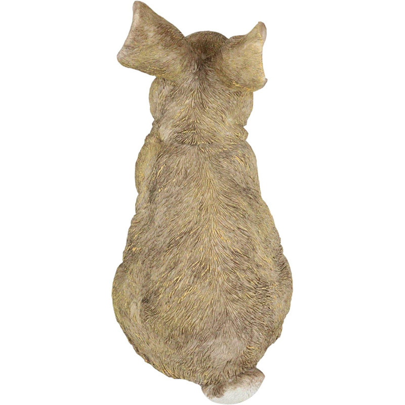 August Grove® Rustic Whimsical Bunny Rabbit Hare Figurine Animal ...