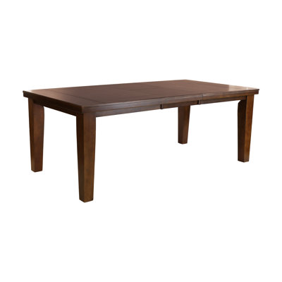 Winston Porter Erixon Extendable Walnut Solid Wood Dining Set | Wayfair