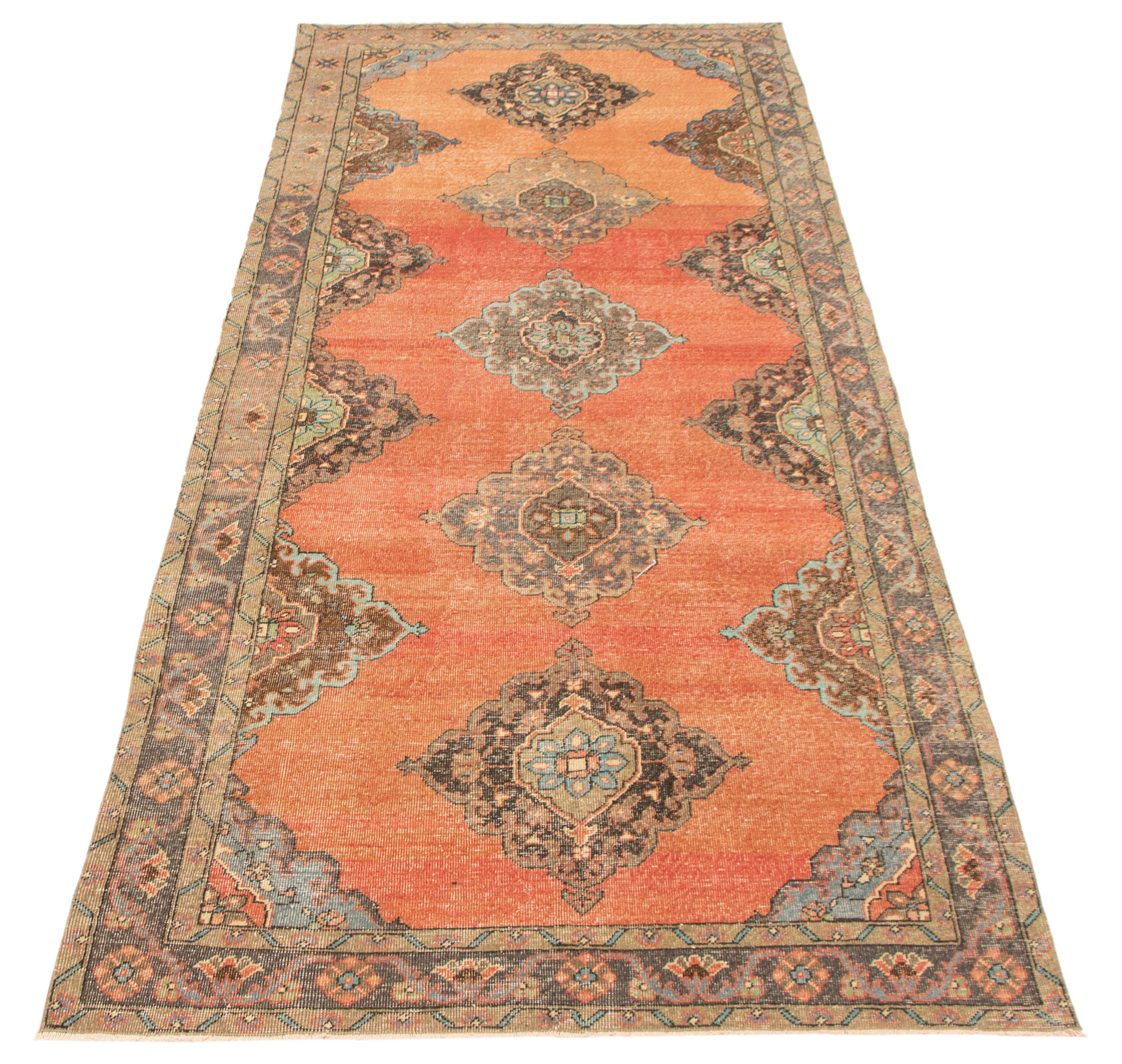 Bungalow Rose Croff Handmade Hand-Knotted Wool Dark Copper Rug | Wayfair