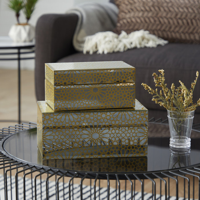 CosmoLiving by Cosmopolitan Cosmo living By Cosmopolitan Set Of 2 Gold ...