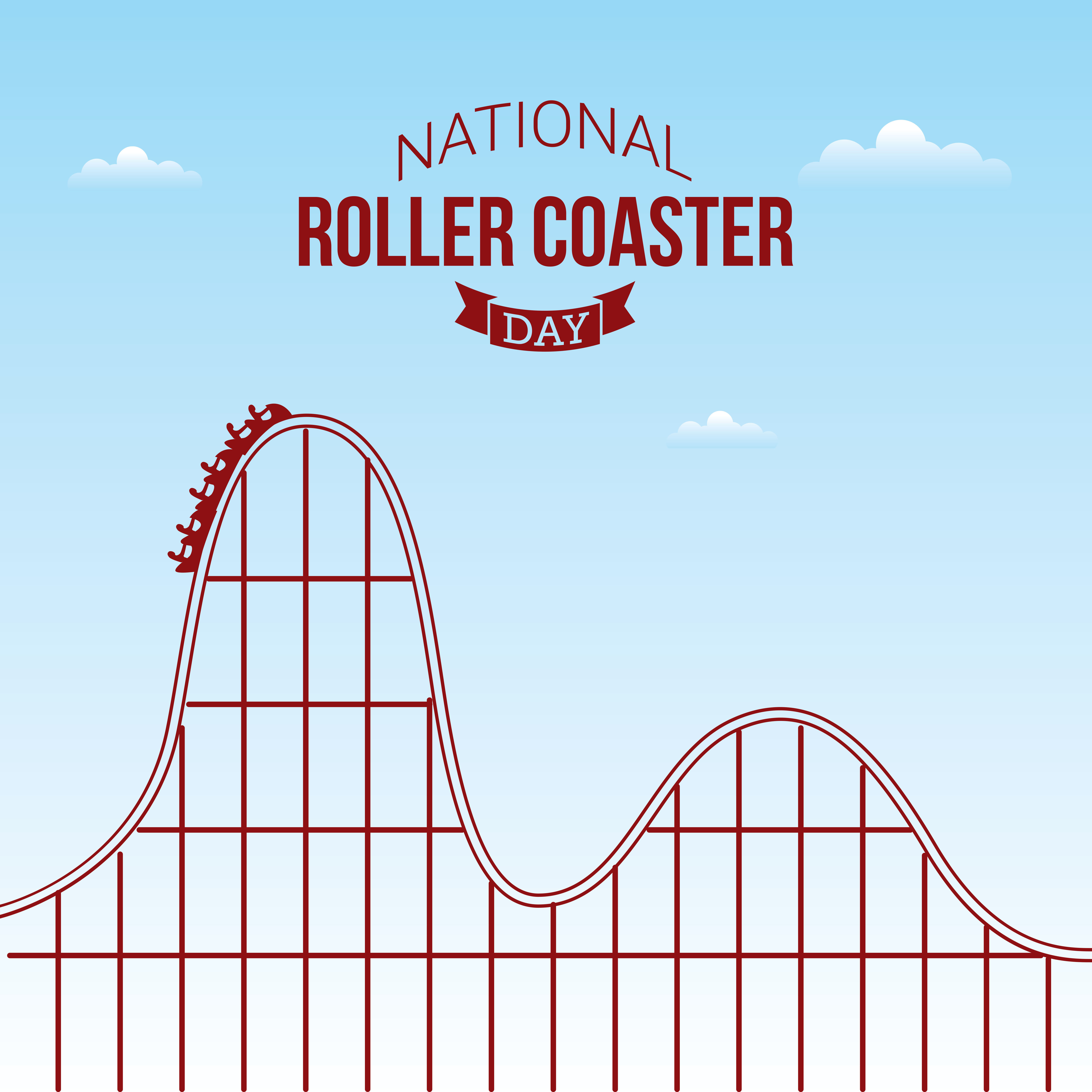 Trinx Roller Coaster Day - Wrapped Canvas Graphic Art | Wayfair