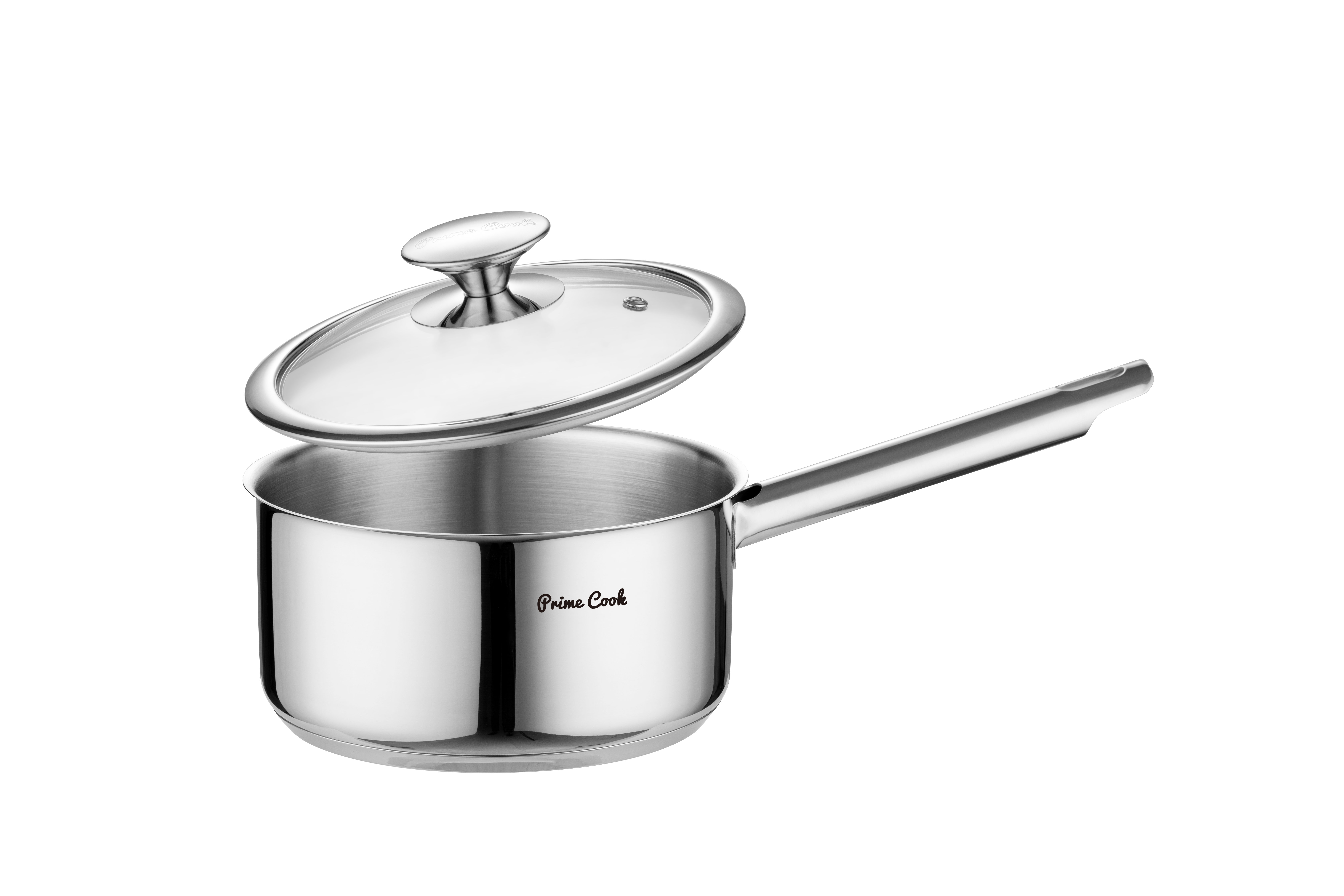 Prime Cook multi-size 18/10 Stainless Steel Saucepan with Lid & Reviews ...