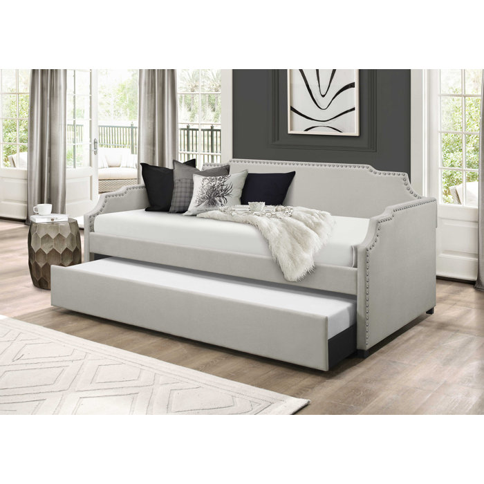 Winston Porter Lockehaven Upholstered Daybed with Trundle & Reviews ...