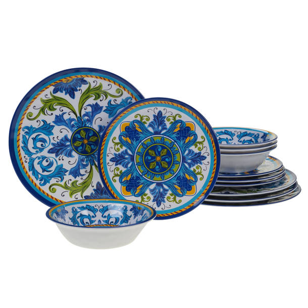 Certified International Talavera Melamine Dinnerware Set - Service for ...