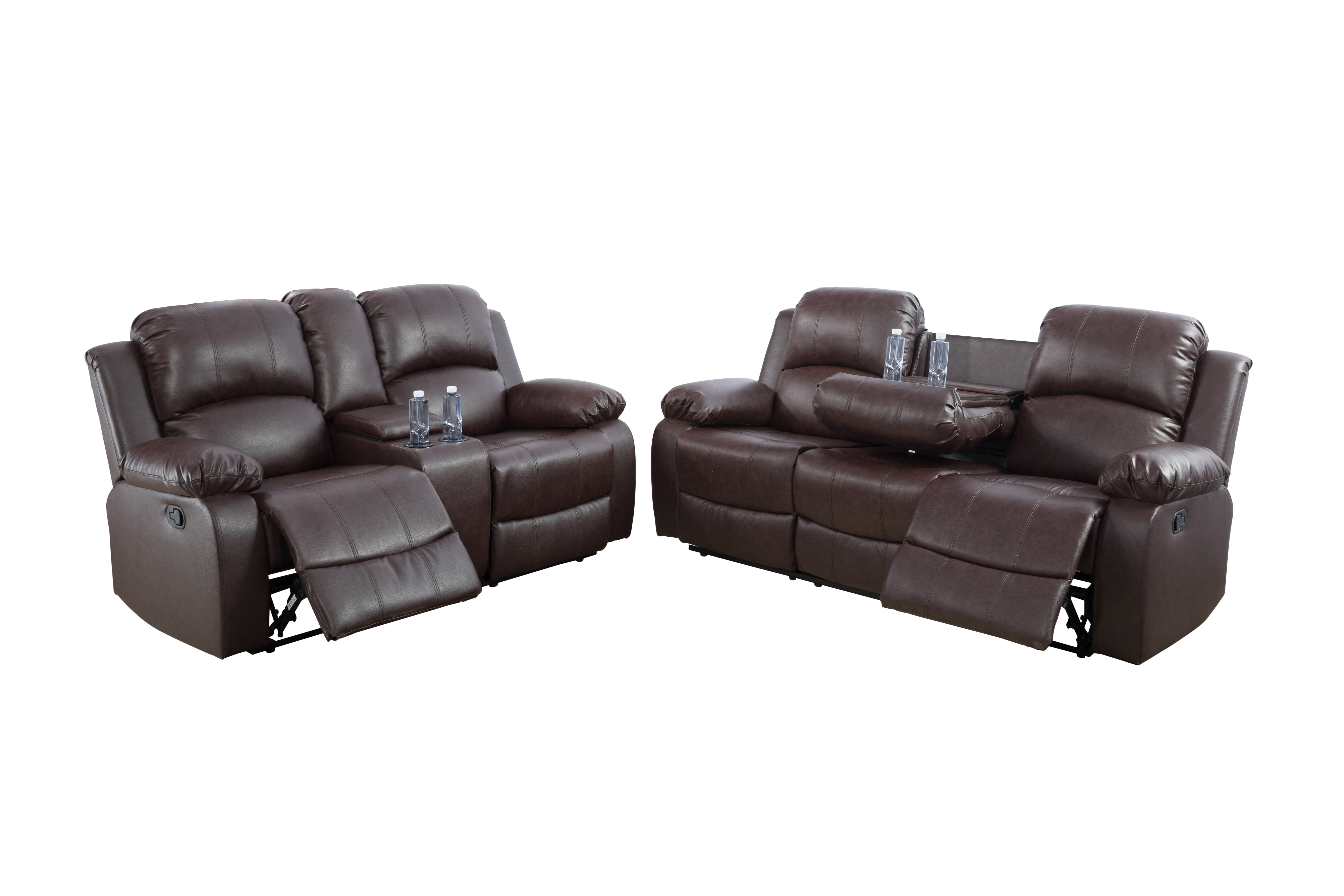 Ebern Designs Serrena 2 - Piece Vegan Leather Reclining Living Room Set ...