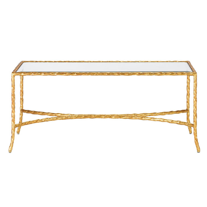 Currey & Company Gilt Coffee Table | Perigold