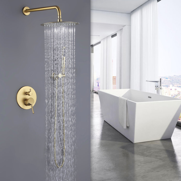 Selected Shower System, Wall Mounted Shower Faucet with Rough-in Valve ...