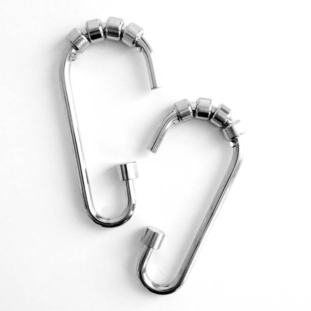 Splash Home Premium Spring Roller Shower Curtain Hooks & Reviews | Wayfair