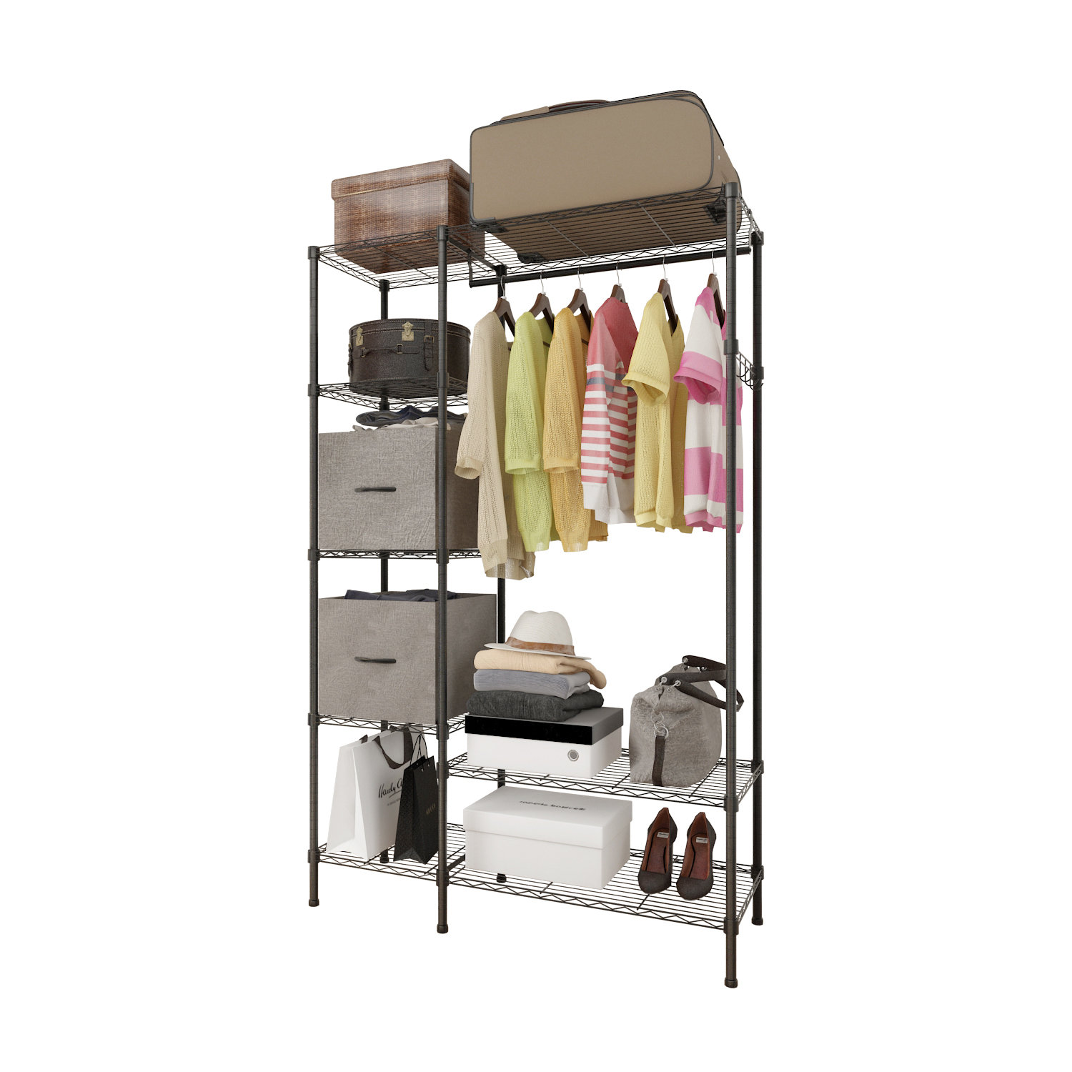 Rebrilliant Lindly 45.2756'' Clothes Rack | Wayfair
