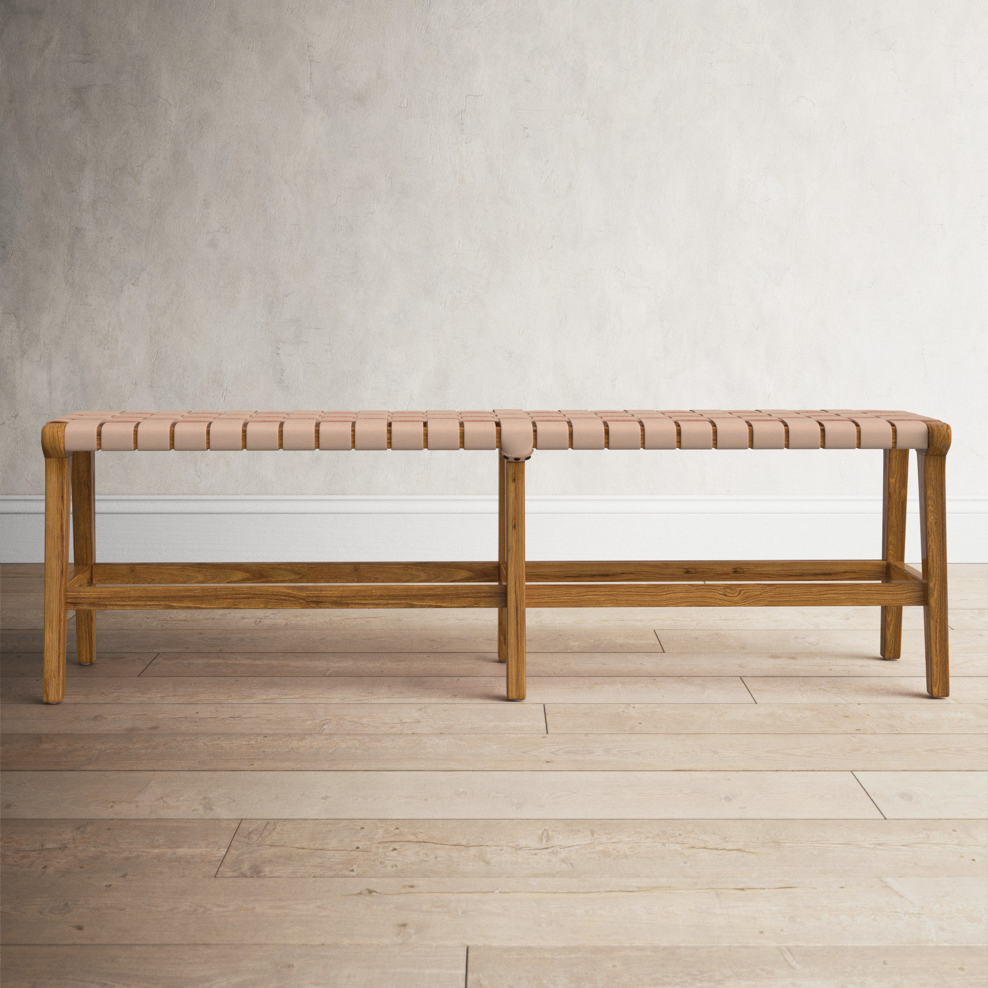 Birch Lane™ Wainwright Leather Bench | Wayfair