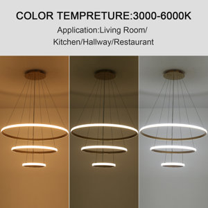 Wrought Studio Dado 3 - Light LED Tiered Chandelier | Wayfair