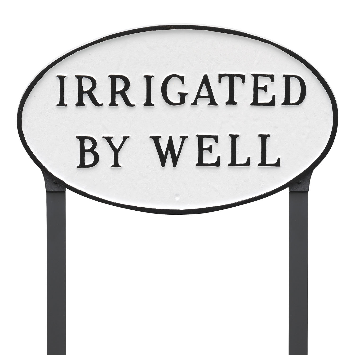 Montague Metal Products Irrigated by Well Statement Garden Sign | Wayfair