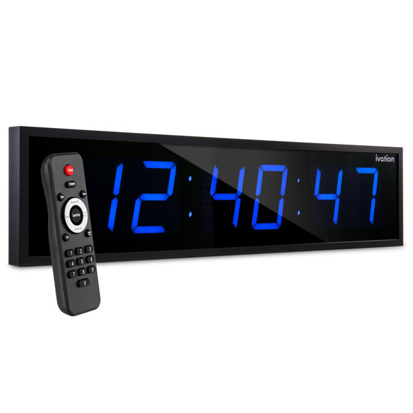 Ivation Digital LED Calendar Wall Clock & Reviews | Wayfair