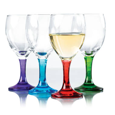 Susquehanna Glass 4 - Piece 19oz. Glass All Purpose Wine Glass Stemware ...
