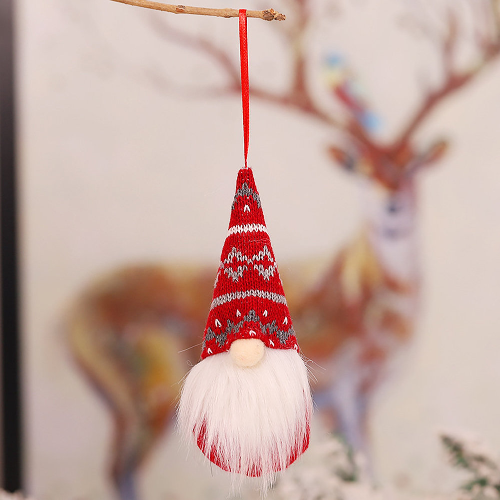 The Holiday Aisle® 2 Piece Santa Faceless Gnome Tree Hanging Figurine ...