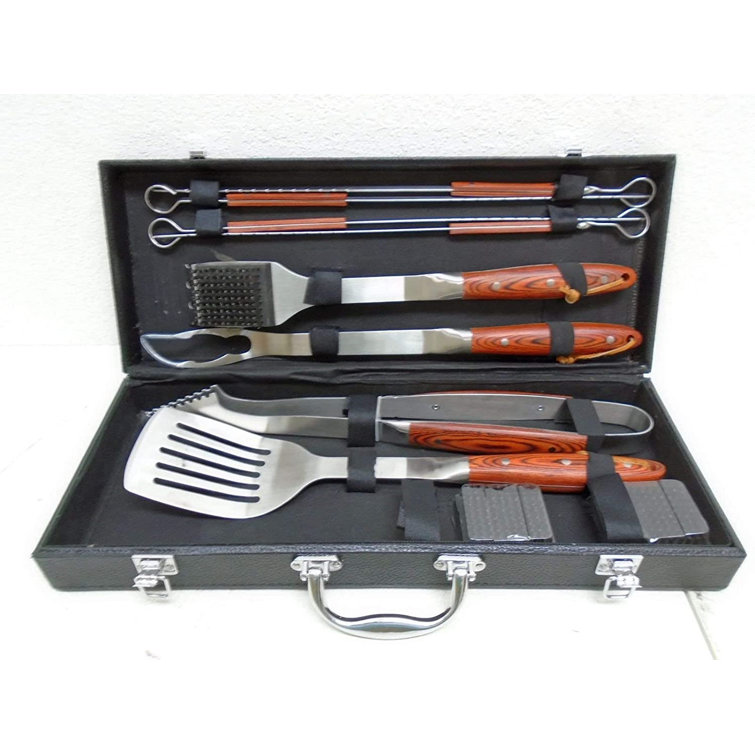 YardStash 10 Piece Premium Grilling Tool Set | Wayfair