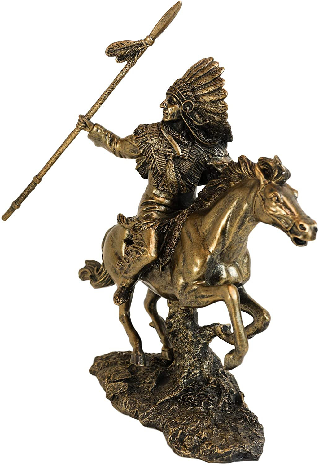 Bungalow Rose Chief Warrior Figurine | Wayfair