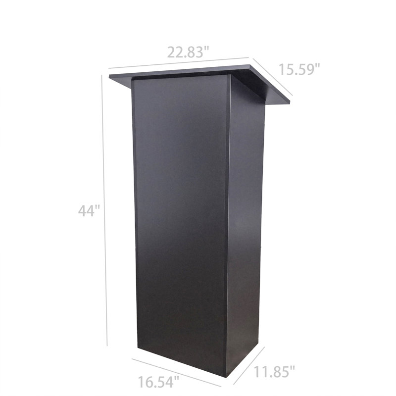 FixtureDisplays MDF Wood Podium Church Pulpit School Lectern Conference ...