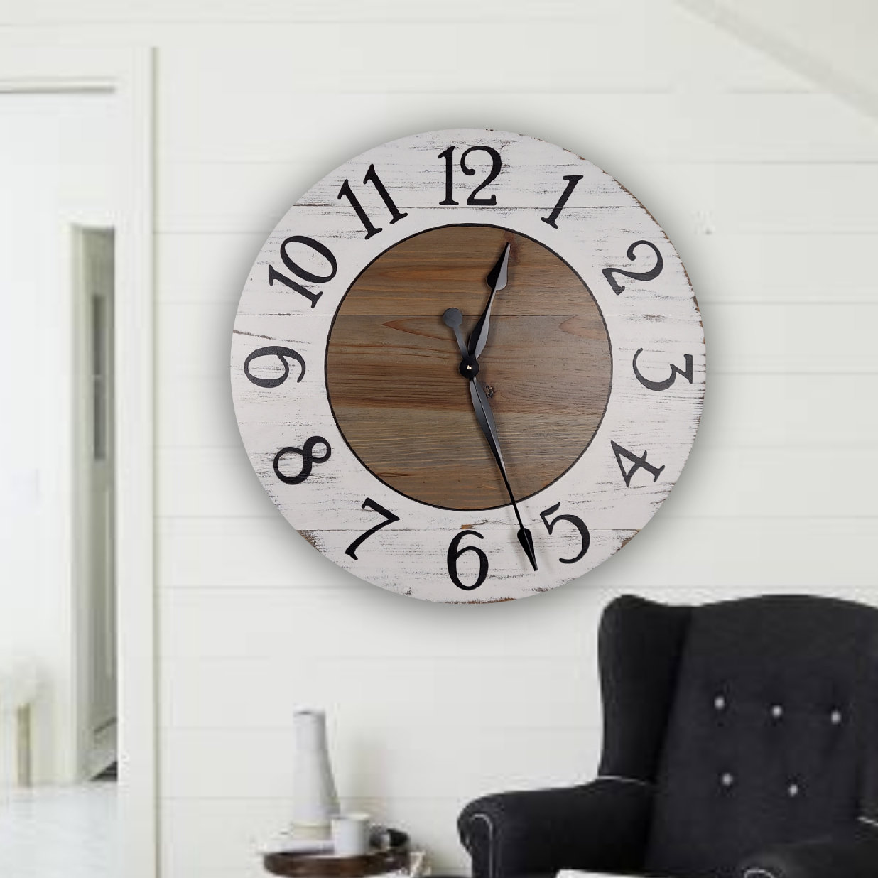 Gracie Oaks Abdoulnour Wood Wall Clock & Reviews | Wayfair