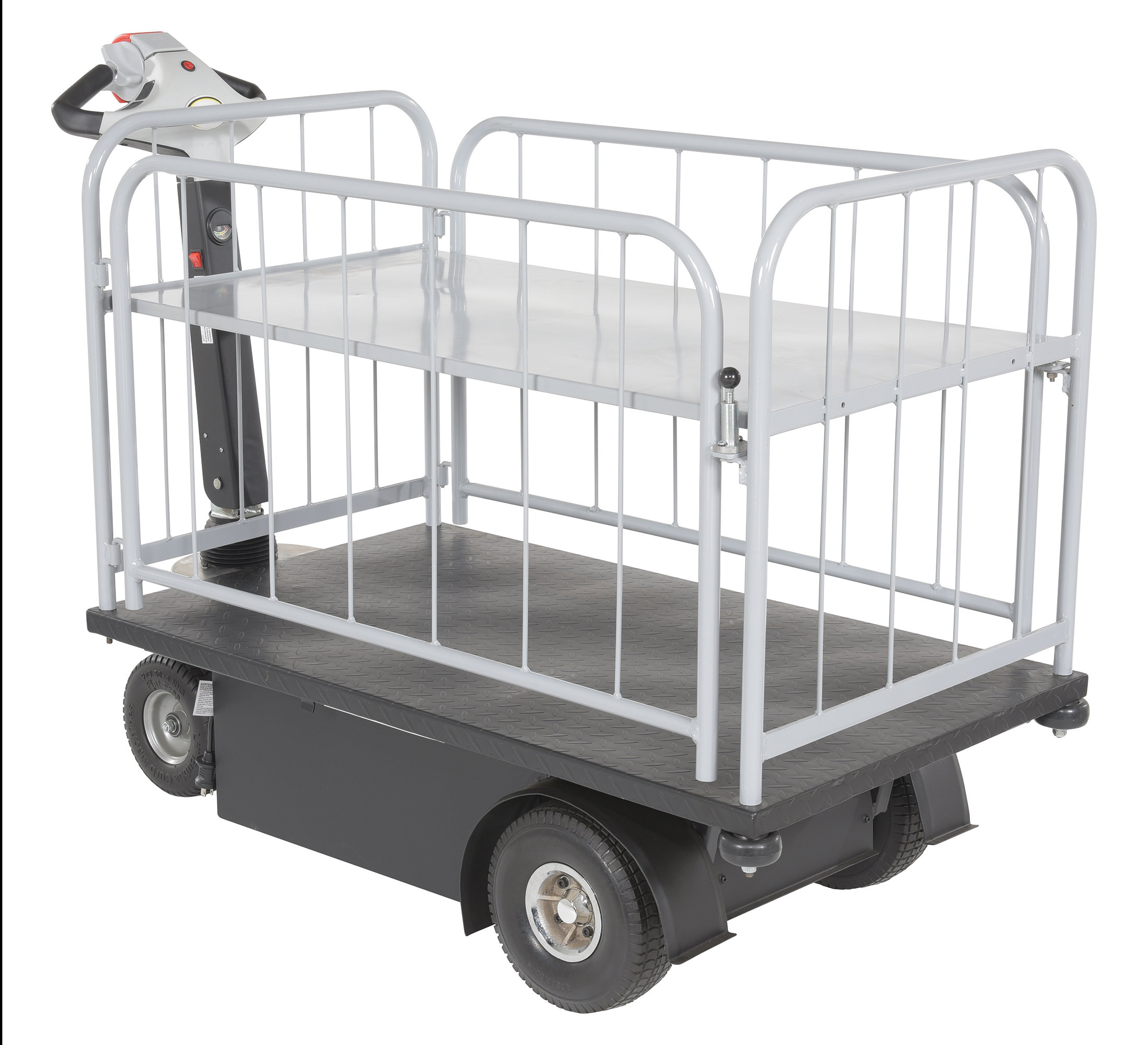 Vestil Traction Drive Utility Cart with 1 Shelf Side Load | Wayfair