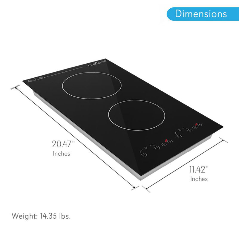 NutriChef Induction Double Hot Plate & Reviews | Wayfair