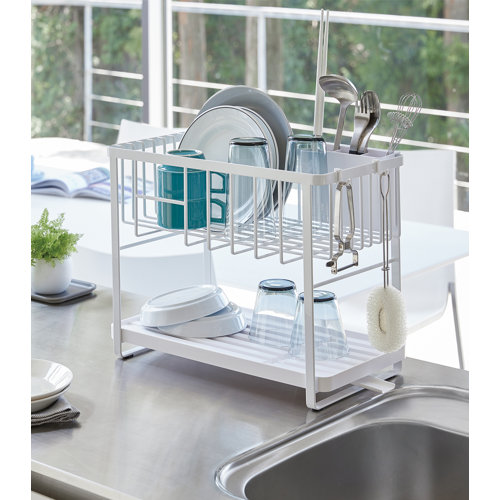 Yamazaki USA Tower Yamazaki Home Two-Tier Adjustable Dish Drainer Rack ...