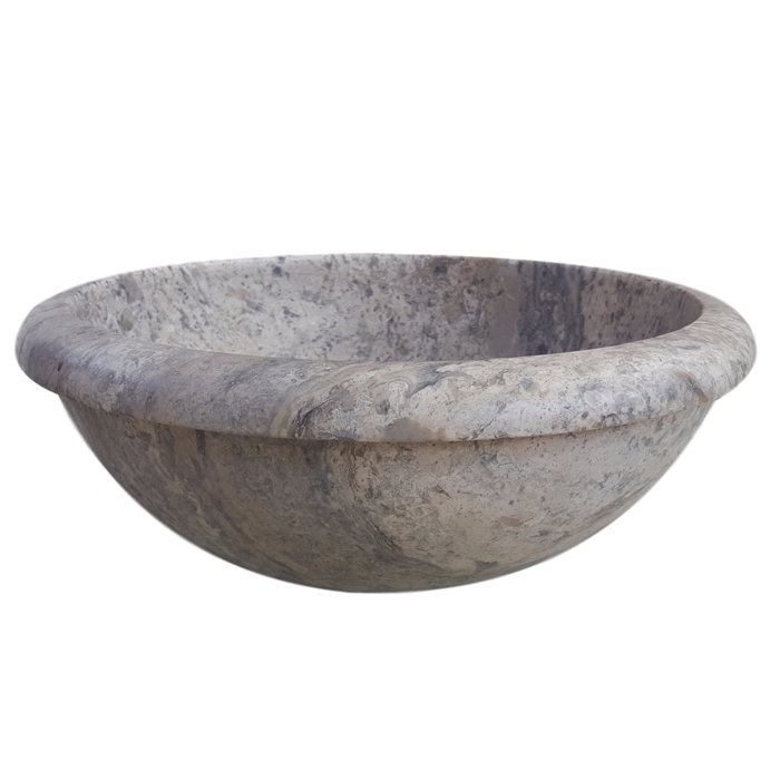 TashMart 16'' Stone Circular Vessel Bathroom Sink | Wayfair