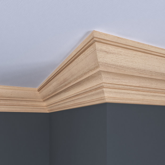 Ornamental Mouldings Hardwood Contemporary Colonial Moulding 4.5" H x ...