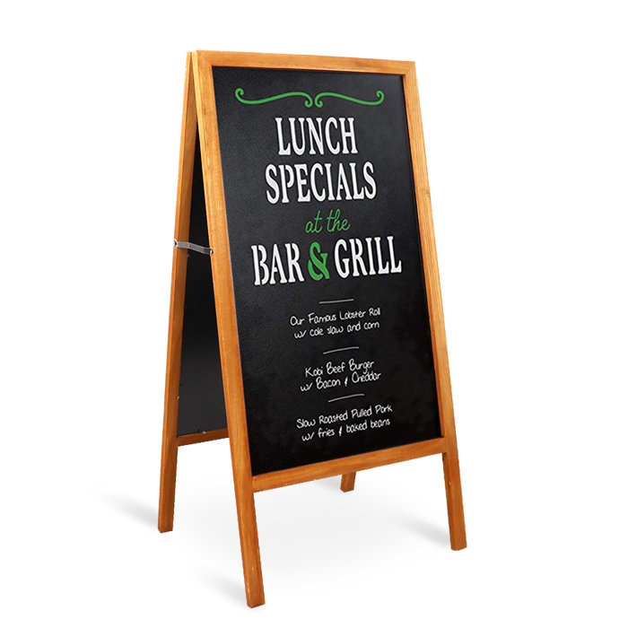 Loon Peak® Magnetic Free Standing Chalkboard & Reviews | Wayfair