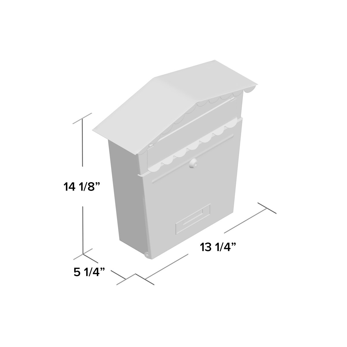 SereneLife Locking Wall Mounted Mailbox & Reviews | Wayfair