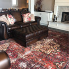 Fleur De Lis Living Cormac Performance Red/Navy Rug & Reviews | Wayfair