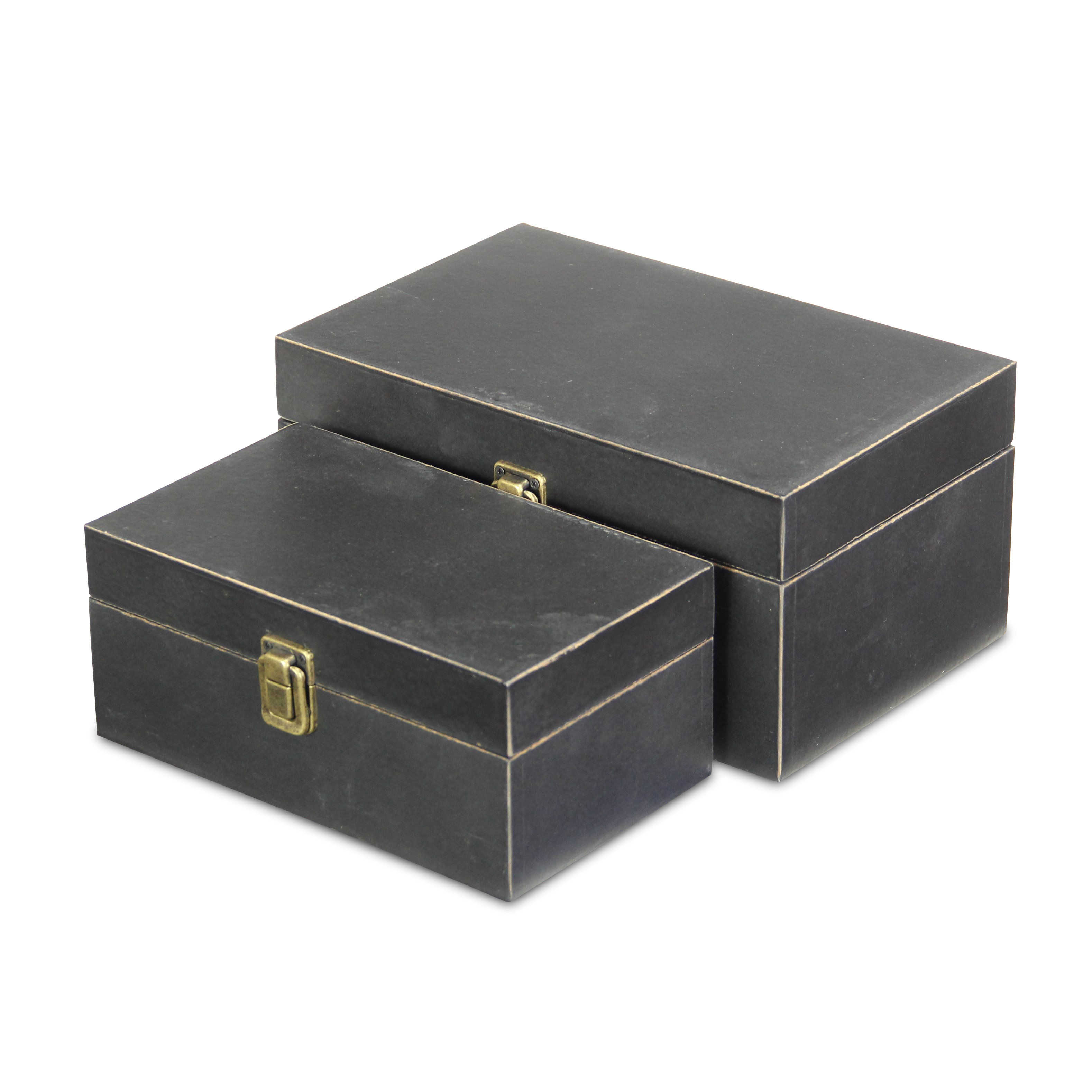 Red Barrel Studio® 2 Piece Simple Wooden Treasure Box Set & Reviews ...