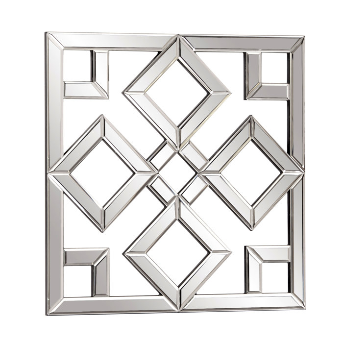 Mercer41 Pittard Square Glass Wall Mirror & Reviews | Wayfair