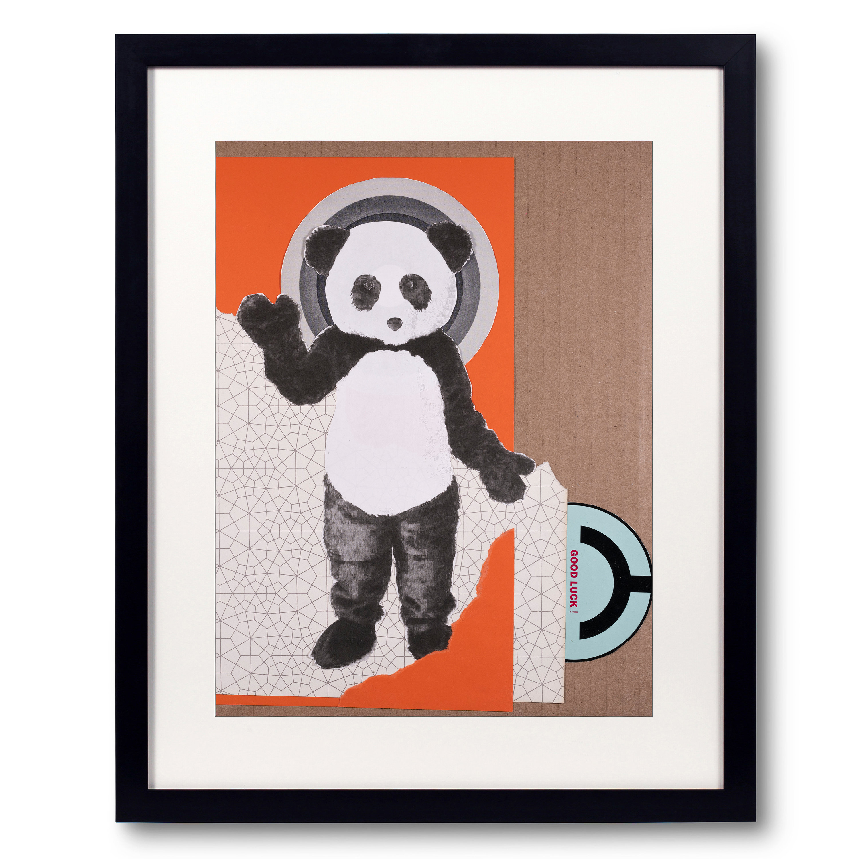 Made & Curated Jphono 1 Good Luck Panda by Jphono 1 - Painting | Wayfair