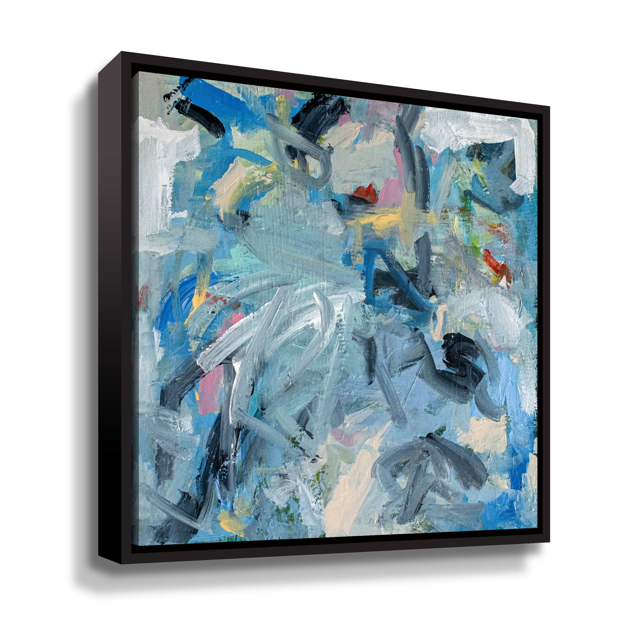 Wrought Studio Berliner Blau Berliner Blau - Painting on Canvas | Wayfair