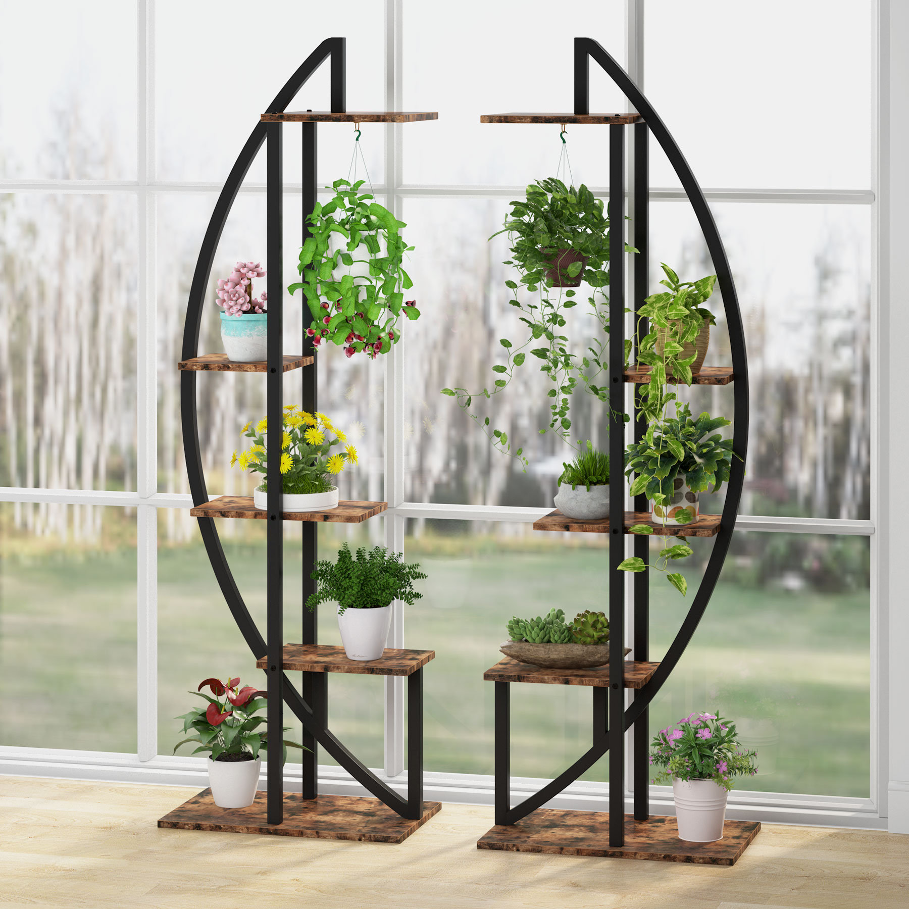 Latitude Run® Oval Multi-Tiered Plant Stand | Wayfair
