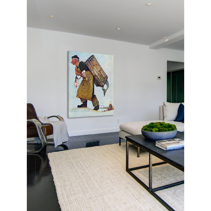 Vault W Artwork Mermaid by Norman Rockwell - Wrapped Canvas Graphic Art ...