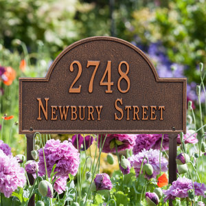 Whitehall Products 2-Line Lawn Address Sign & Reviews | Wayfair