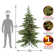 HGTV Home Collection Lighted Artificial Cedar Christmas Tree | Wayfair