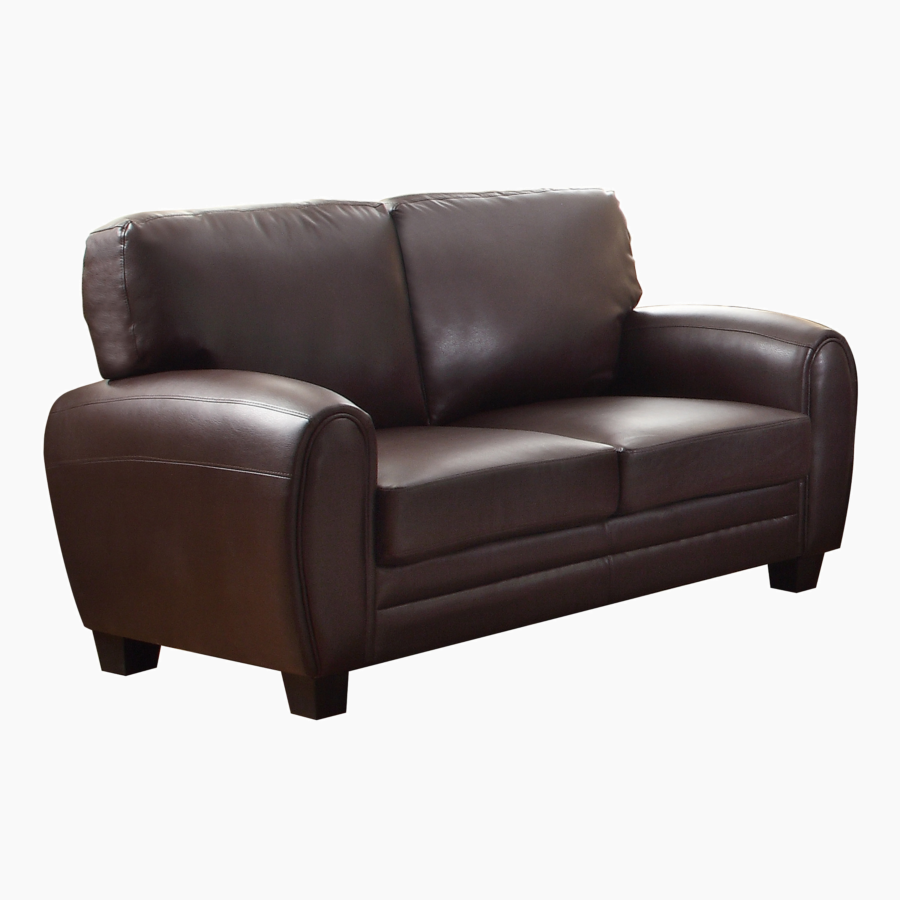 Ebern Designs Manwi 61.5" Vegan Leather Loveseat | Wayfair