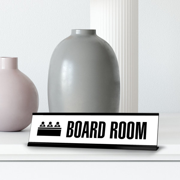 Signs ByLITA Board Room Desk Sign | Wayfair