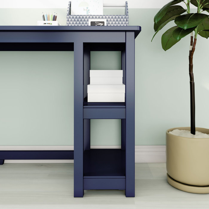 Latitude Run® Lalitha Large Desk with Shelves & Reviews | Wayfair