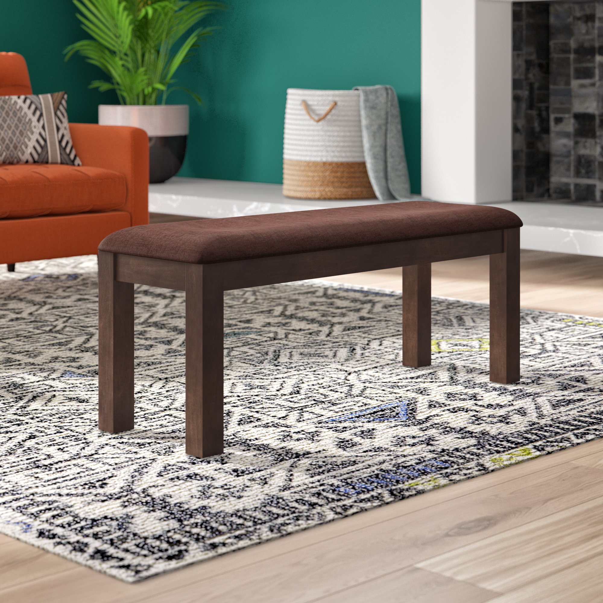 Brayden Studio® Pereyra 48" Upholstered Bench | Wayfair