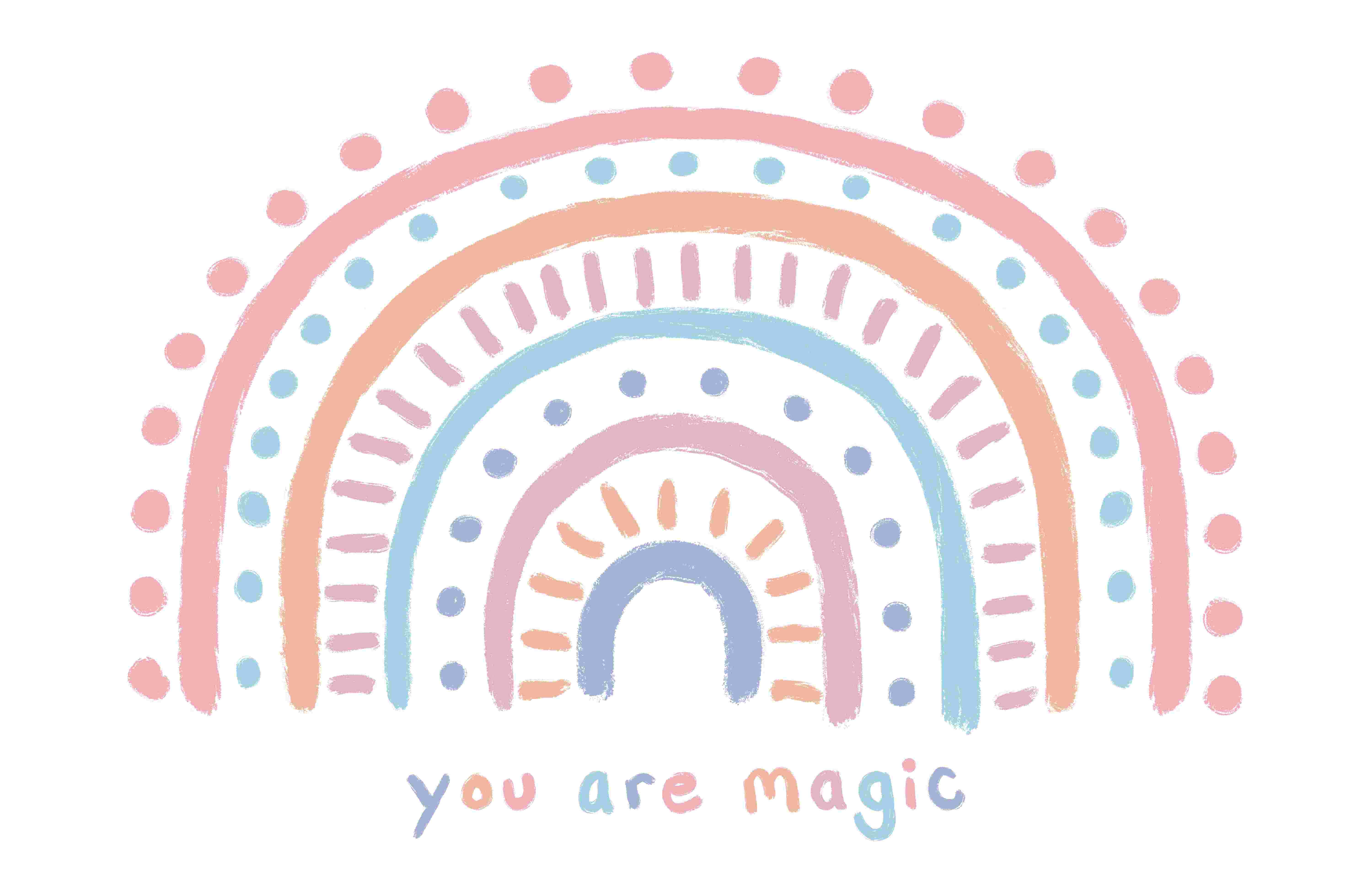 Isabelle & Max™ You Are Magic Rainbow - Wrapped Canvas Print | Wayfair