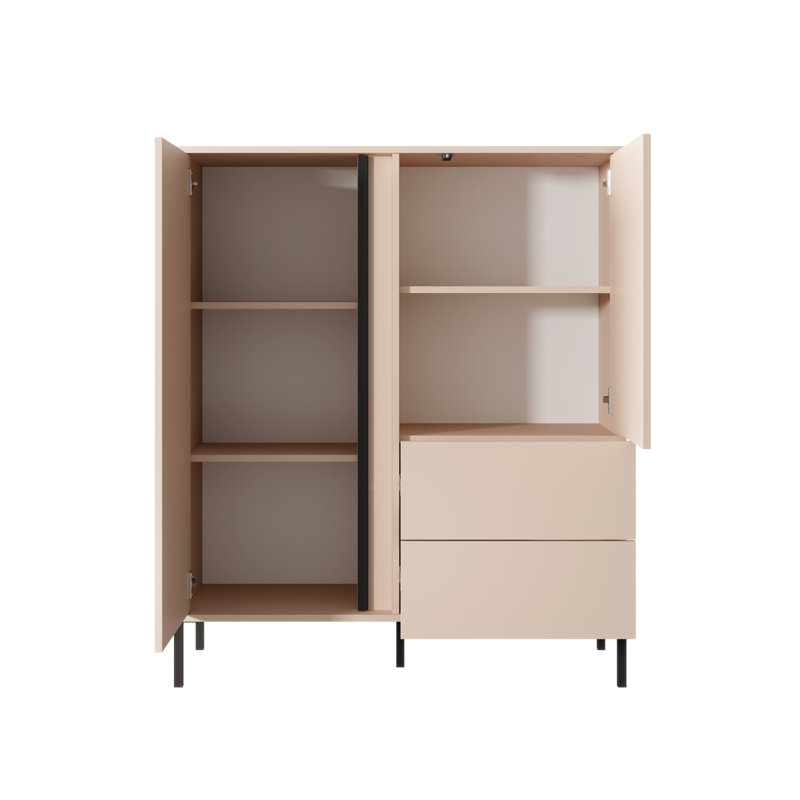 Ebern Designs Latwanda 104cm Wide 2 Drawer Highboard | Wayfair.co.uk