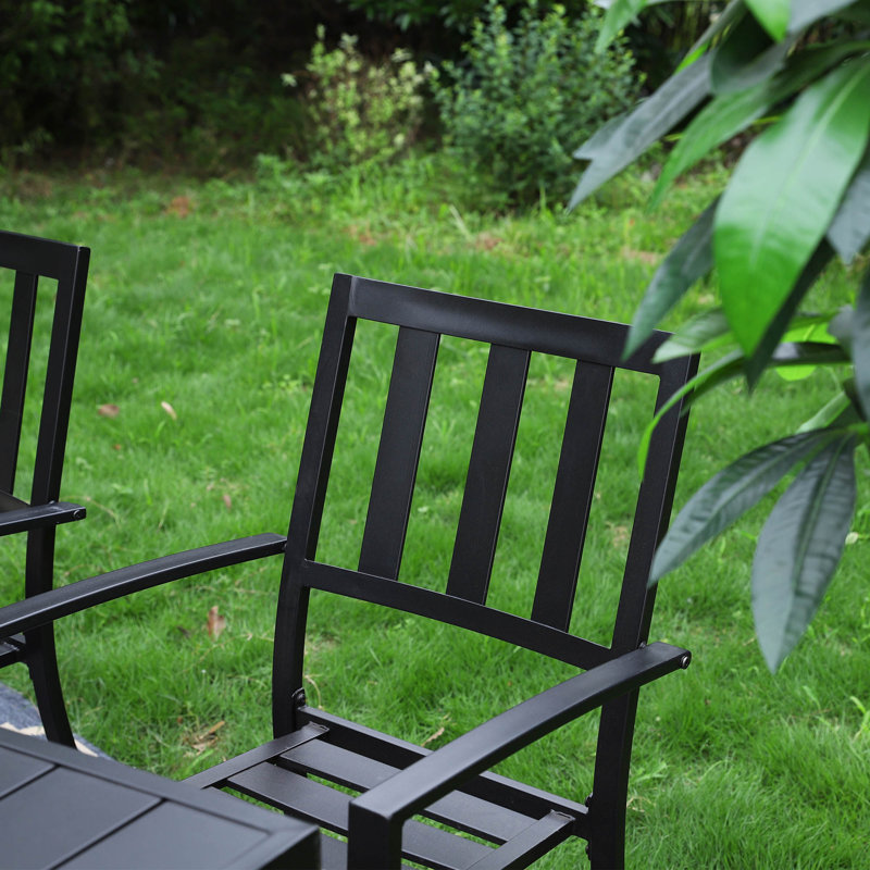 Winston Porter Rotman Furniture Stacking Patio Dining Chair & Reviews ...