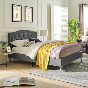 House of Hampton® Applewhite Upholstered Bed & Reviews | Wayfair
