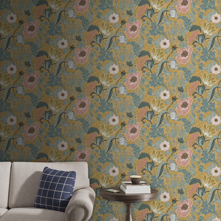 Birch Lane™ Mackenzie Floral Wallpaper & Reviews | Wayfair