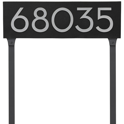 Montague Metal Products Floating 1-Line Lawn Address Sign & Reviews ...