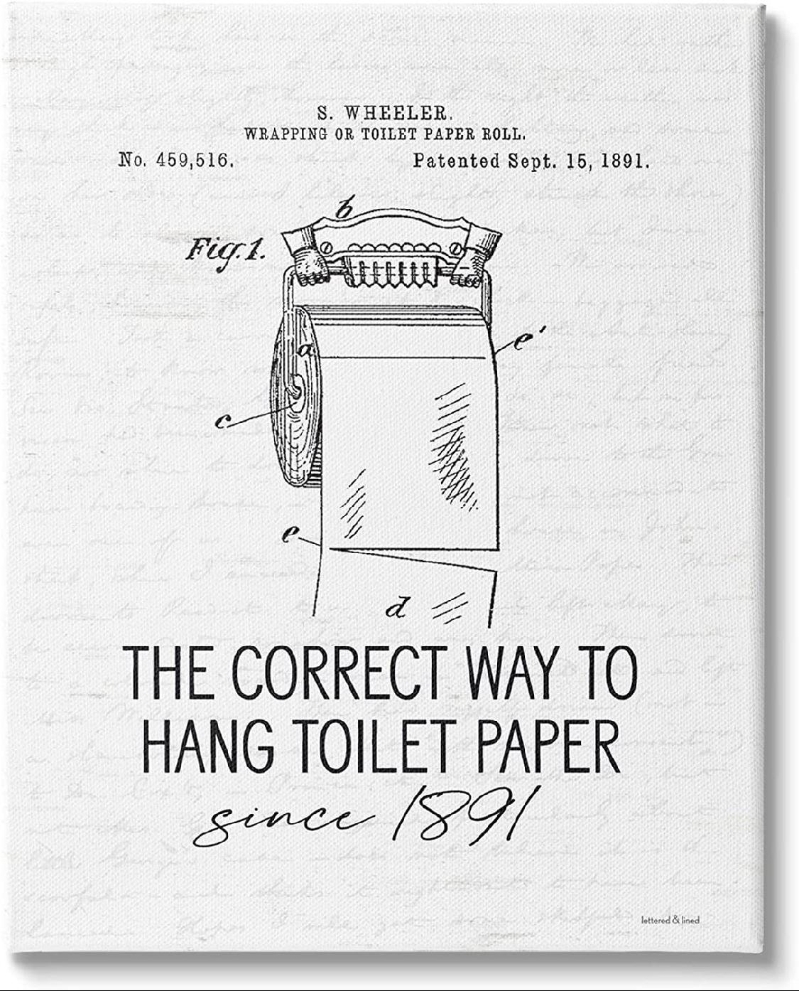 August Grove® Vintage Bathroom Diagram Correct Way Hang Toilet P ...